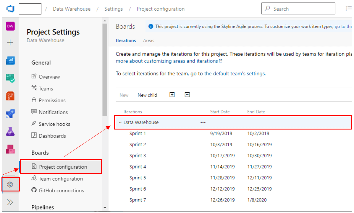 Getting Started with Azure DevOps - Setting up Sprints