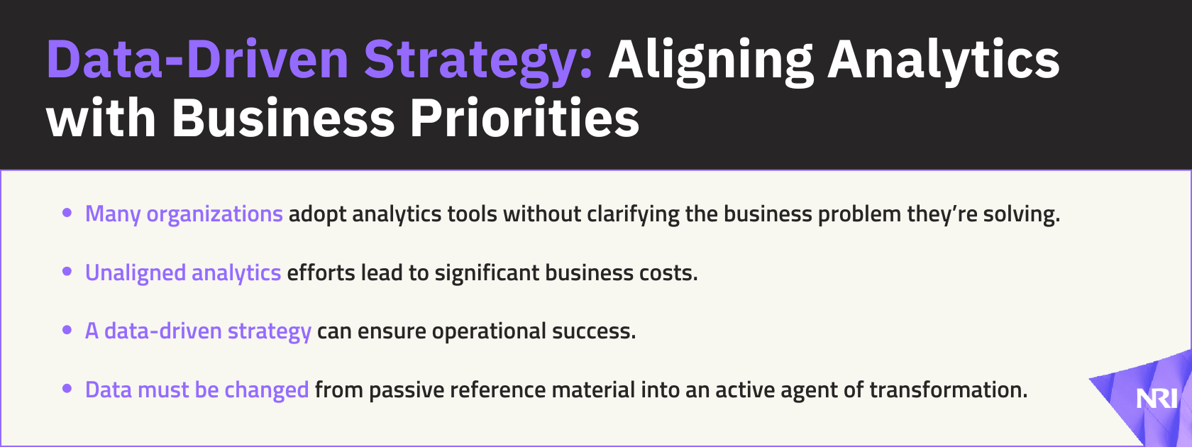 Data-Driven Strategy